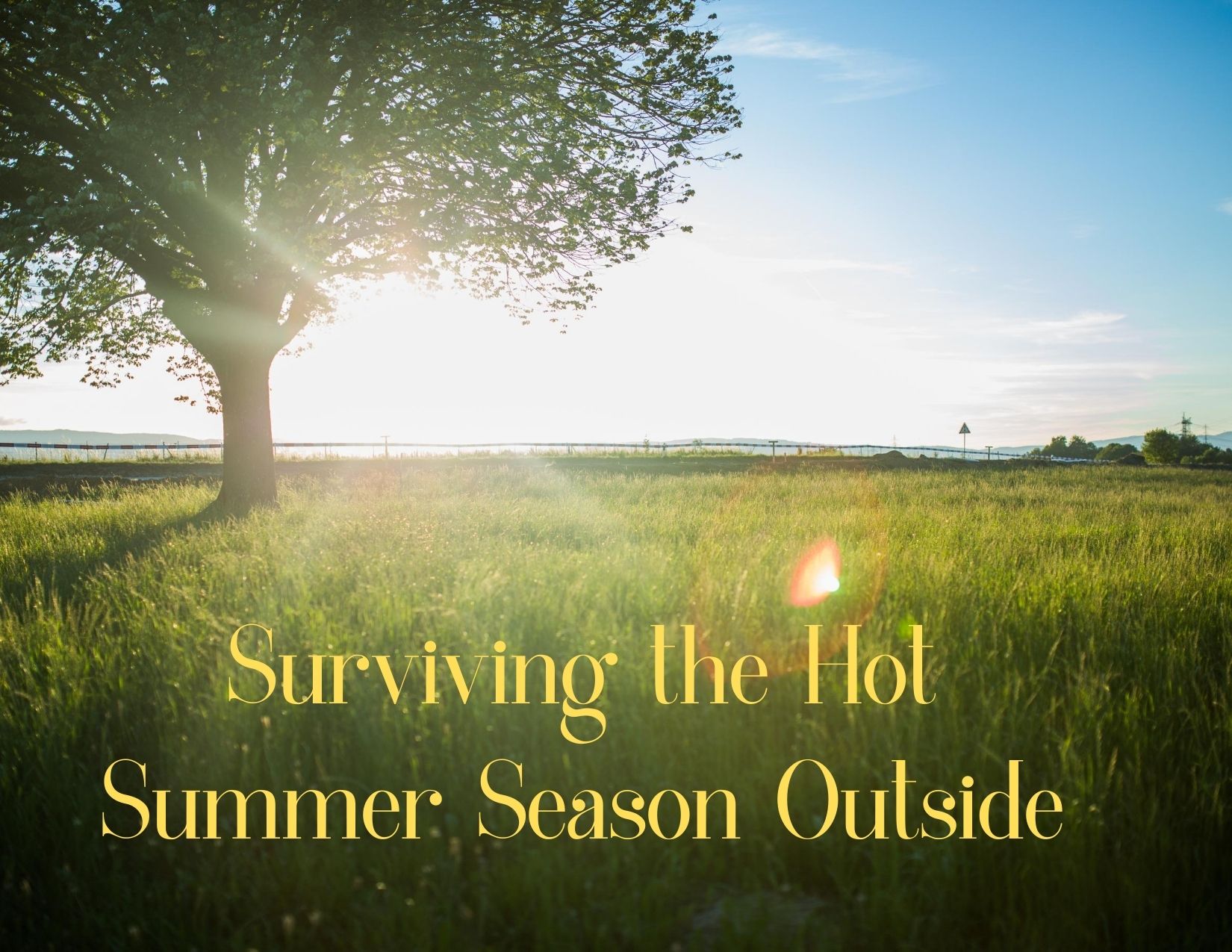 Surviving the Hot Summer Season Outside... - SJC Blog